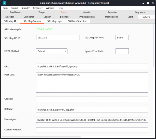 Burp Suite 搭配 Sqlipy 透過 Sqlmap 進行 Sql Injection 測試教學與範例 Office 指南